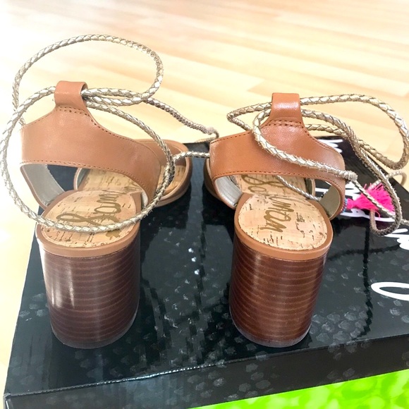 Sam Edelman | Shoes | New Brown Sam Edelman Leather Sandals In Box ...